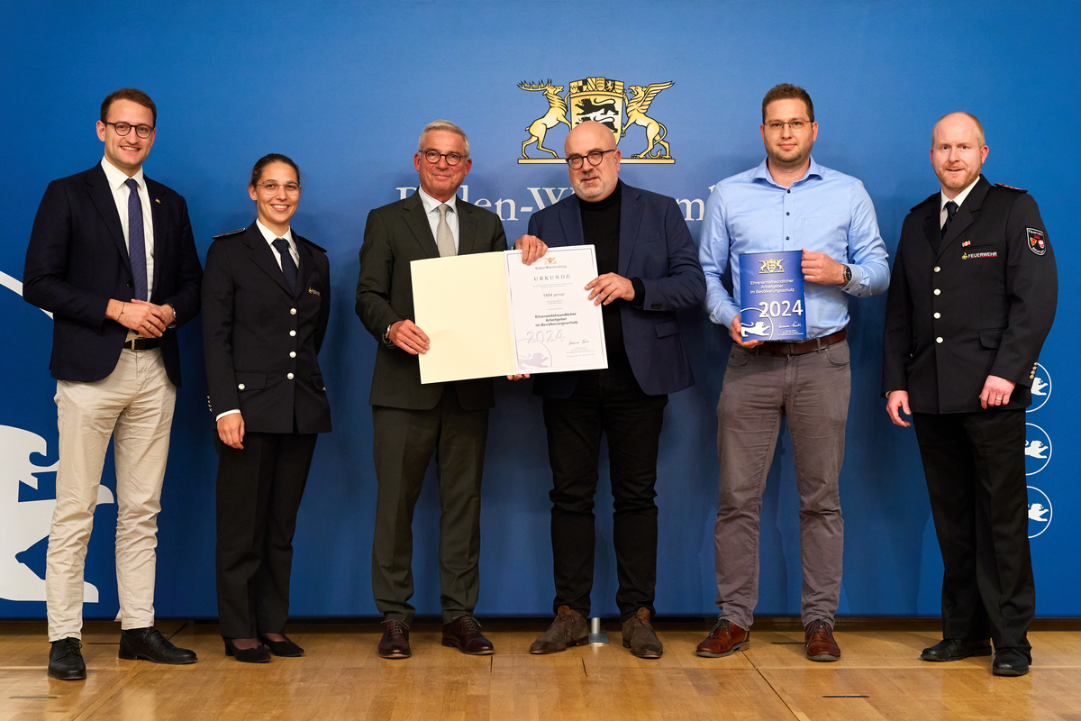 TMM group aus Böblingen als ehrenamtsfreundlicher Arbeitgeber durch das ...